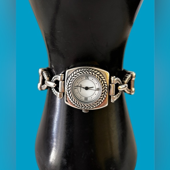 Brighton | Accessories | Brighton Leather And Silver Plated Watch ...